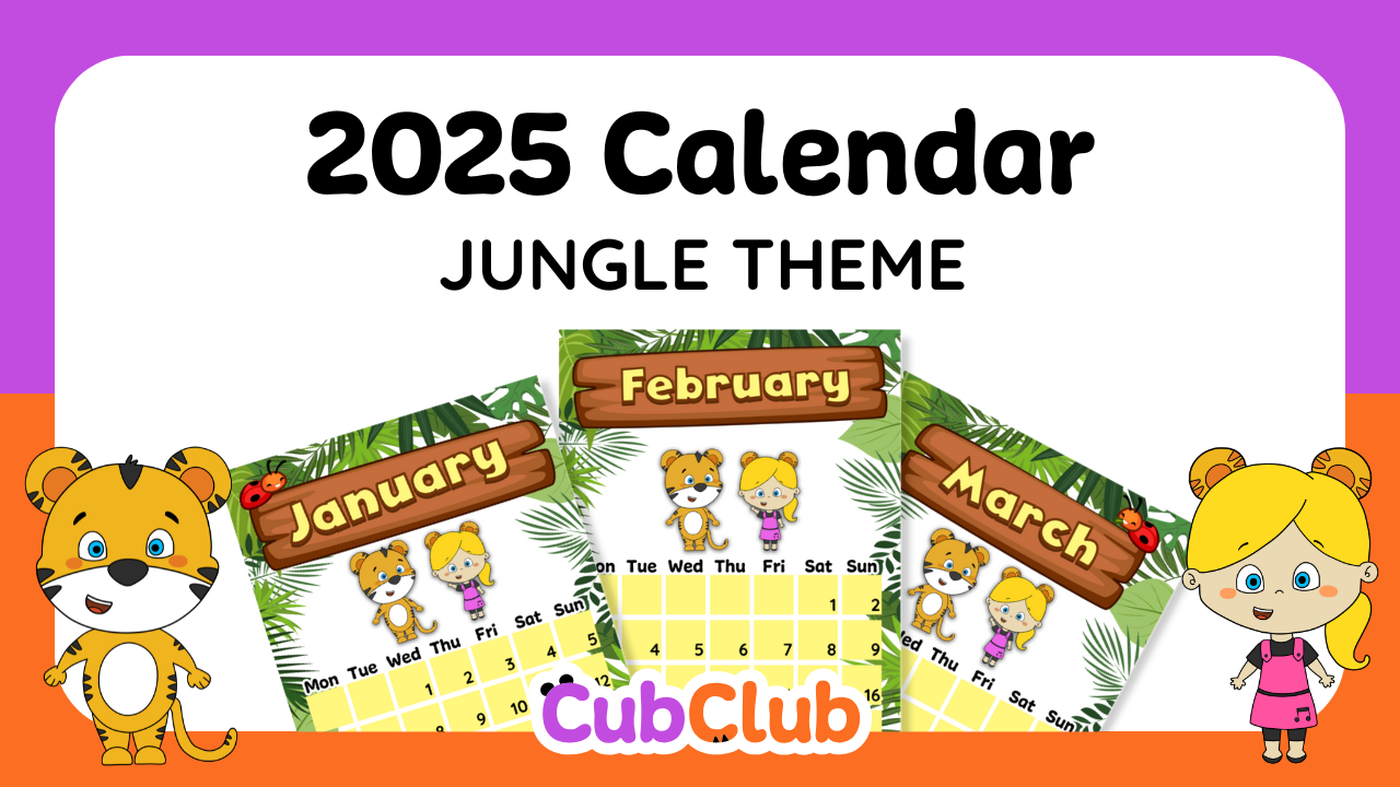 2025 Calendar - Jungle | Pevan & Sarah