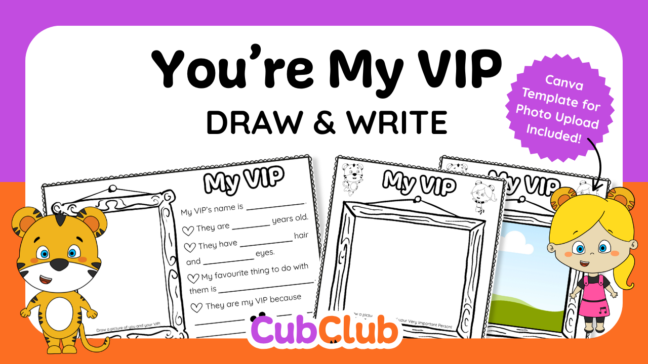 You're My VIP Draw and Write | Pevan & Sarah