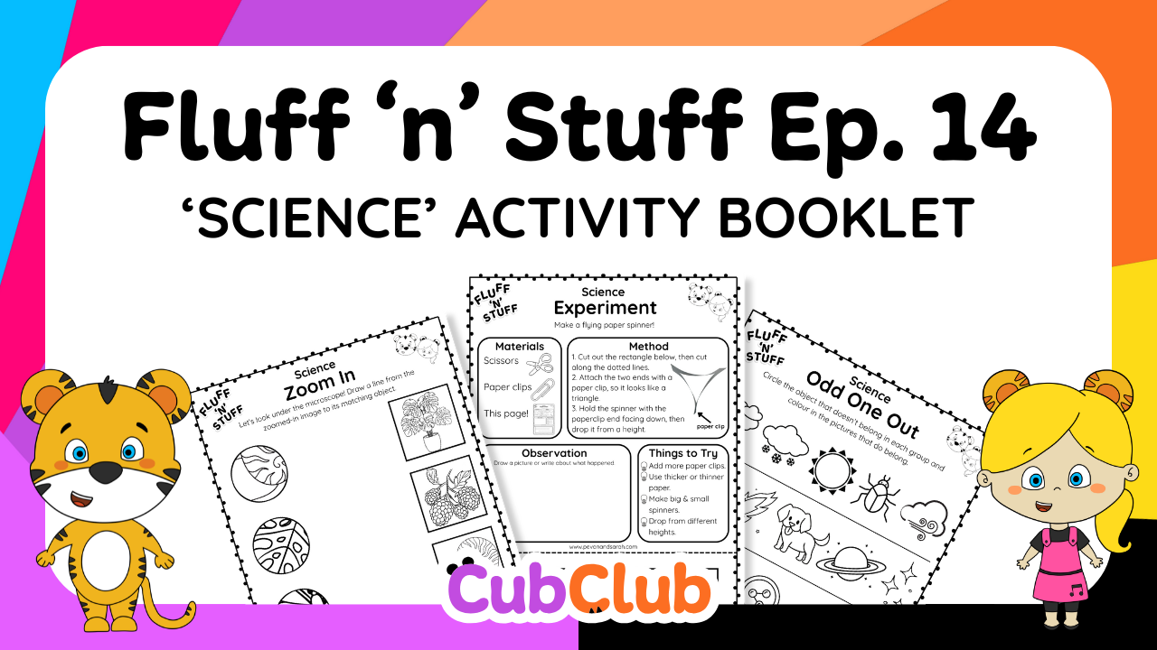 Fluff 'n' Stuff Episode 14 Activity Book | Pevan & Sarah