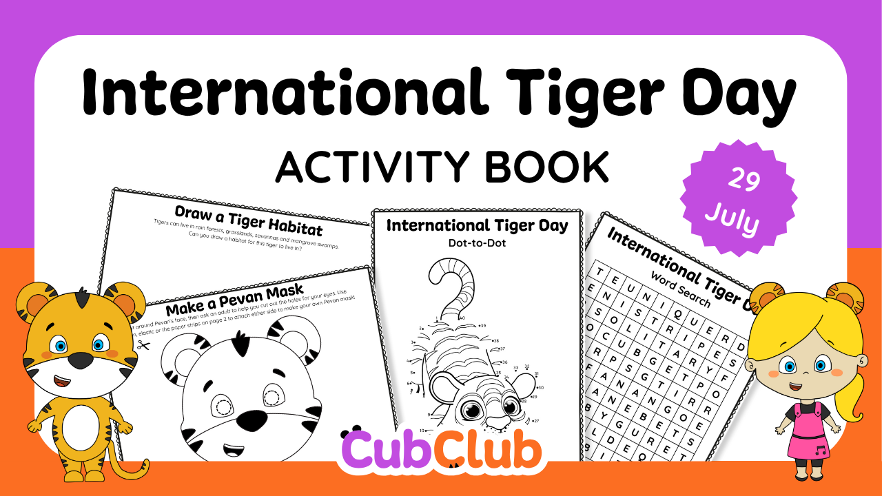 International Tiger Day Activity Book | Pevan & Sarah